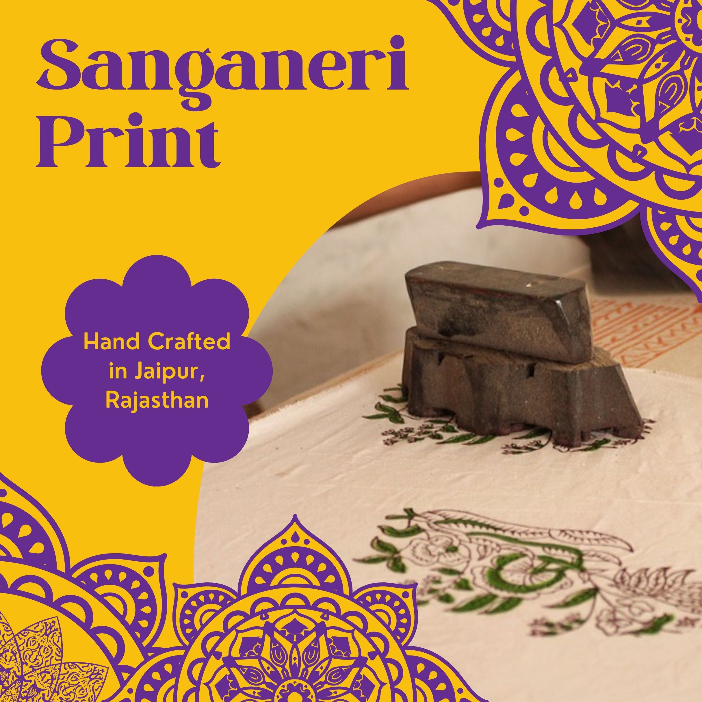 Jaipur Silk's Hand Block Print Unstitched Cotton suits and saree ...